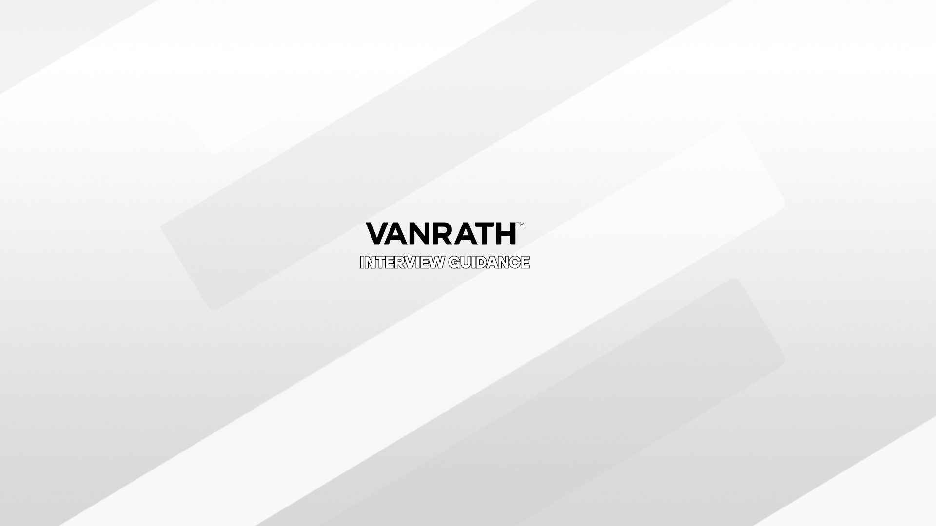VANRATH|Interview Guidance · VANRATH